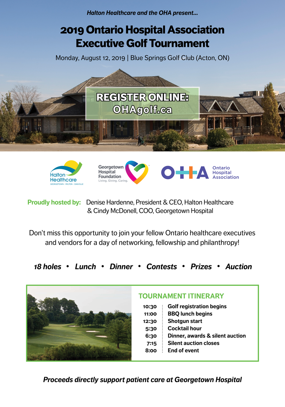 Ontario Hospital Association 2019 OHA Executive Golf Tournament