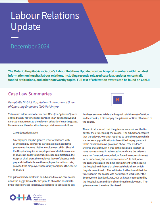 Health System News OHA’s 2024-2025 Year in Review